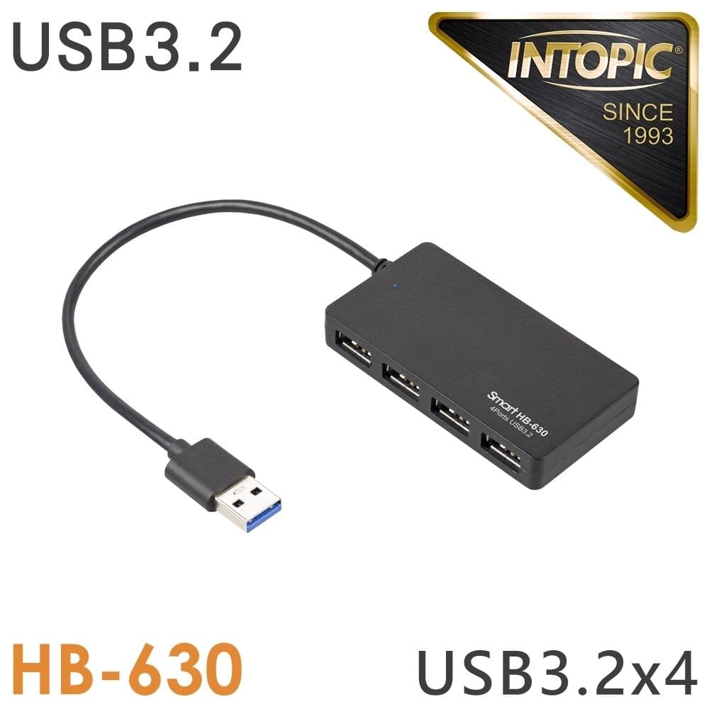 【INTOPIC】HB-630 USB3.2 4埠 高速 USB 集線器 USB HUB - 鮮拾