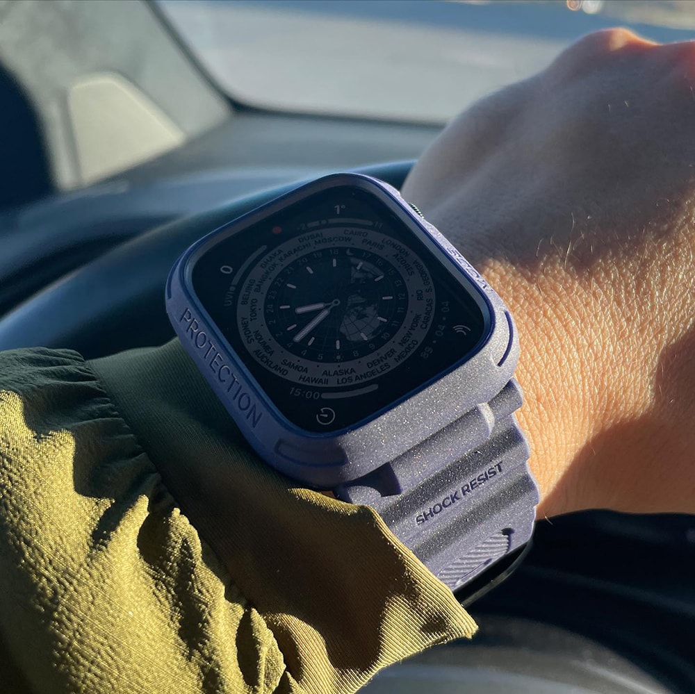 【Elkson】Elkson Apple Watch 9/8/7/6/5/4/SE Quattro Pro柔韌透氣耐磨TPU一體成形軍規錶帶 - 鮮拾