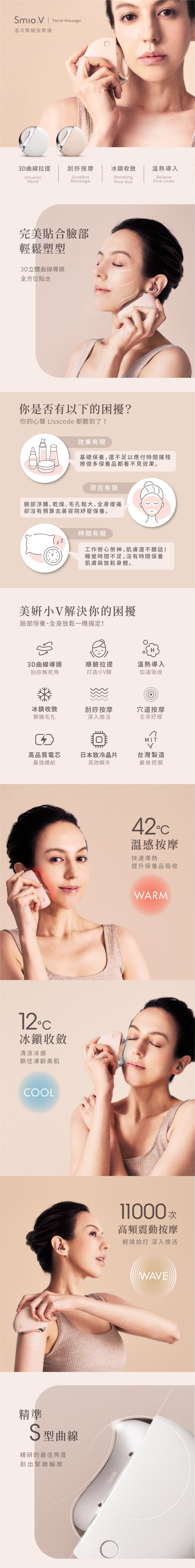 【Lisscode】SmioV 溫冷緊緻按摩儀 LB-200 - 鮮拾