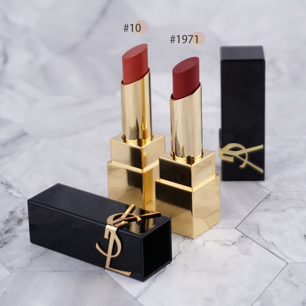 【YSL 聖羅蘭】奢華緞面釉惑唇膏[黑金方管](3g) #10/1971/奶茶色 - 鮮拾