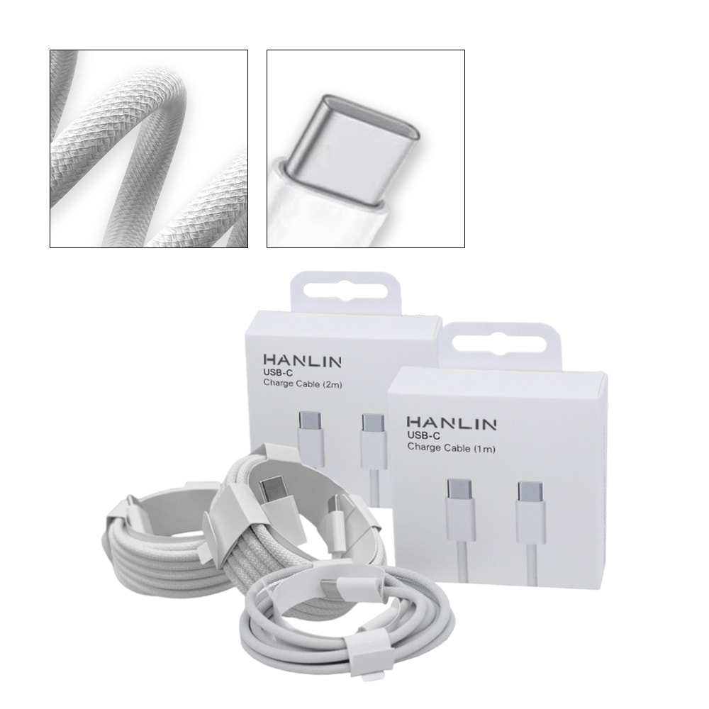 【HANLIN】HANLIN TPL2M 50W USB-C 快充傳輸充電線 (2m) - 鮮拾