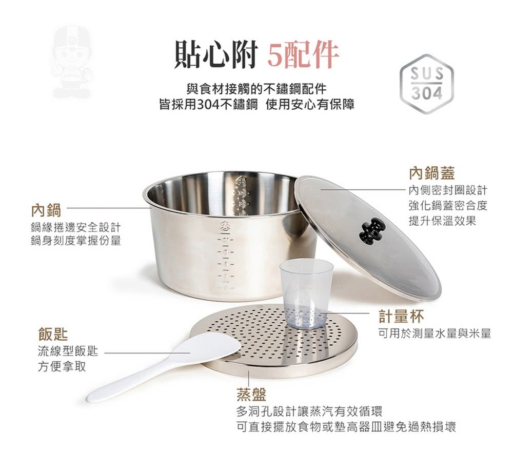 【TATUNG 大同】10人份不鏽鋼全配電鍋TAC-10L-MP櫻花粉 - 鮮拾