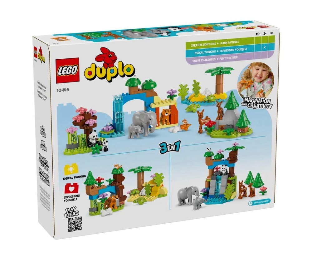 【LEGO 樂高】磚星球〡 10446 得寶系列 3 合 1 野生動物家庭 3in1 Wild Animal Families - 鮮拾