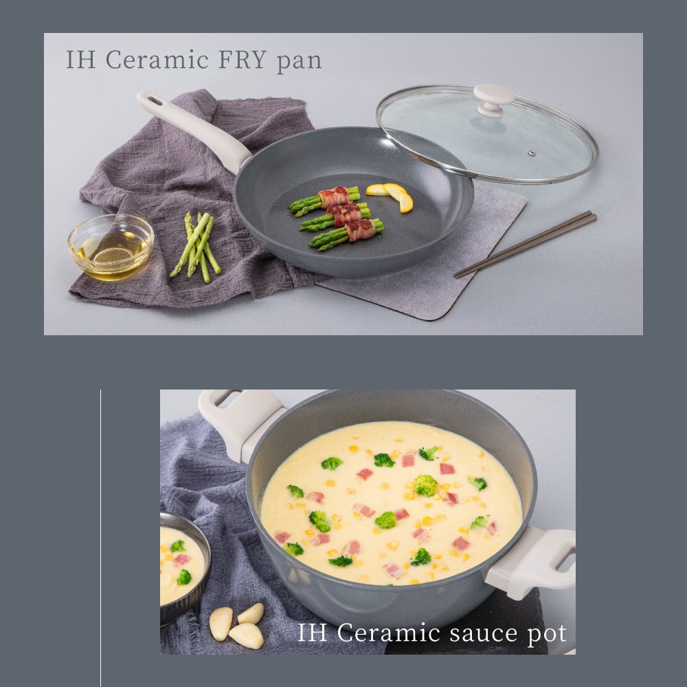 【KINYO】陶瓷不沾平底鍋 30cm PO-1142 - 鮮拾